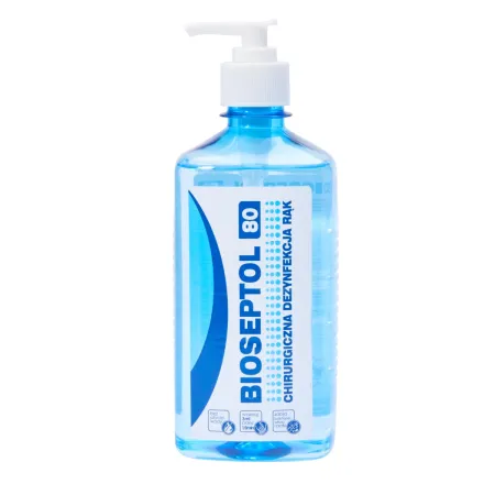 Bioseptol 80 płyn do dezynfekcji rąk z pompką 500ml - ALBISPRO.com